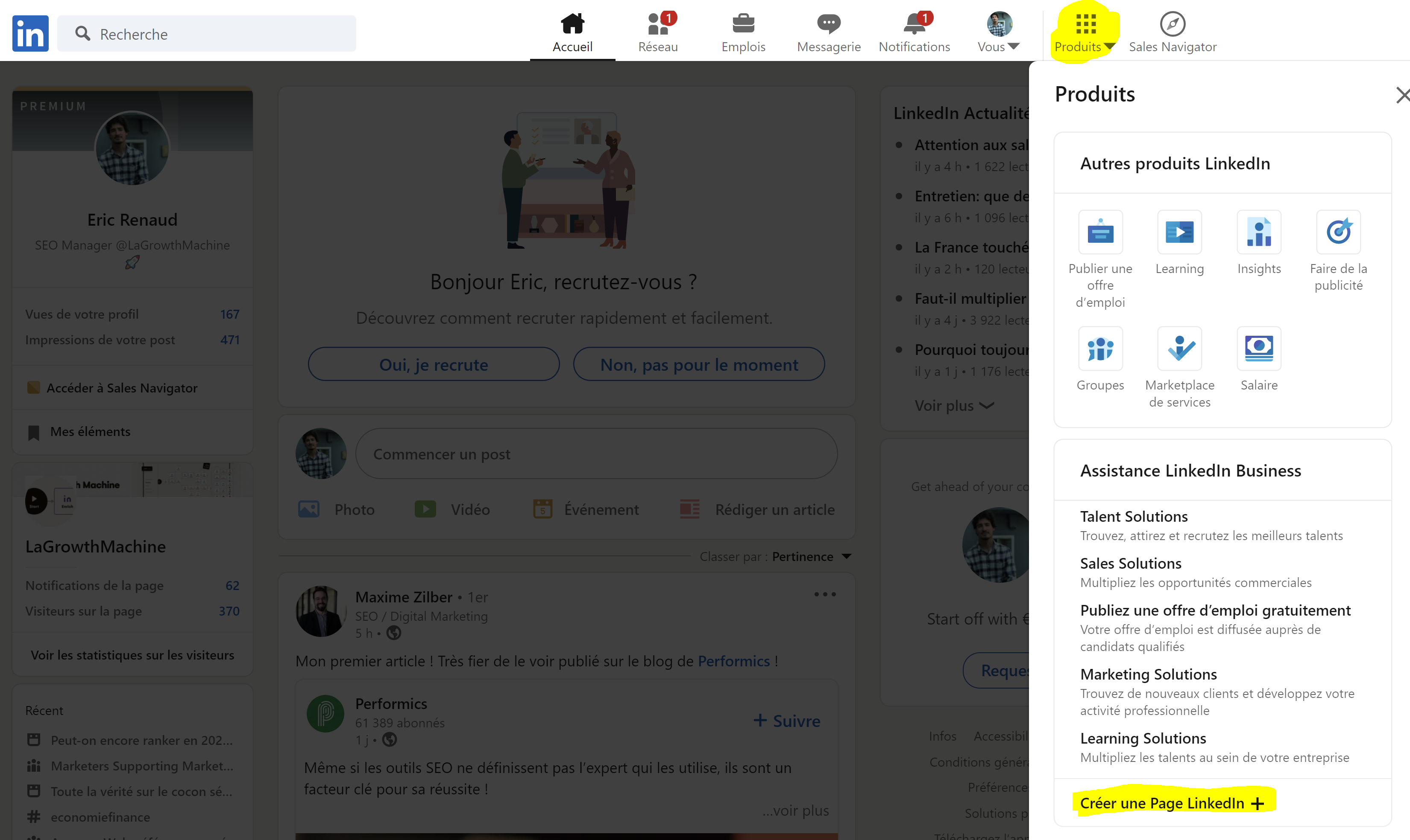 Linkedin Entreprise : comment créer une bonne page Linkedin