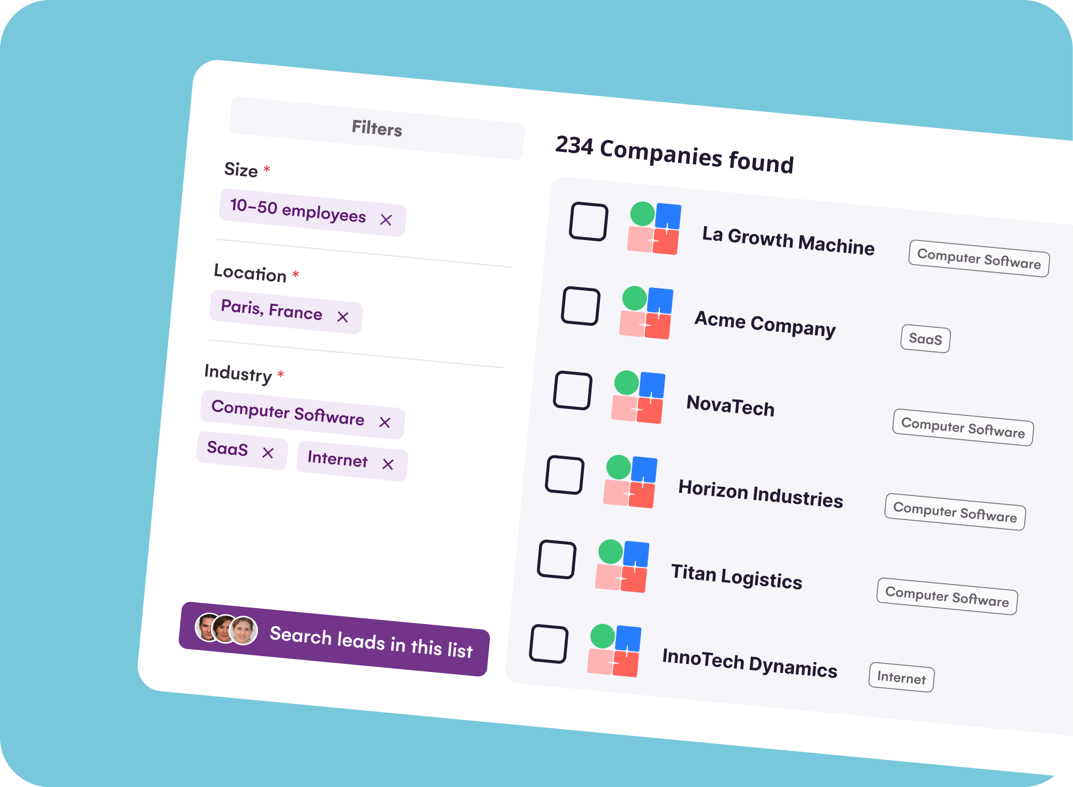 All our multichannel prospecting features - La Growth Machine